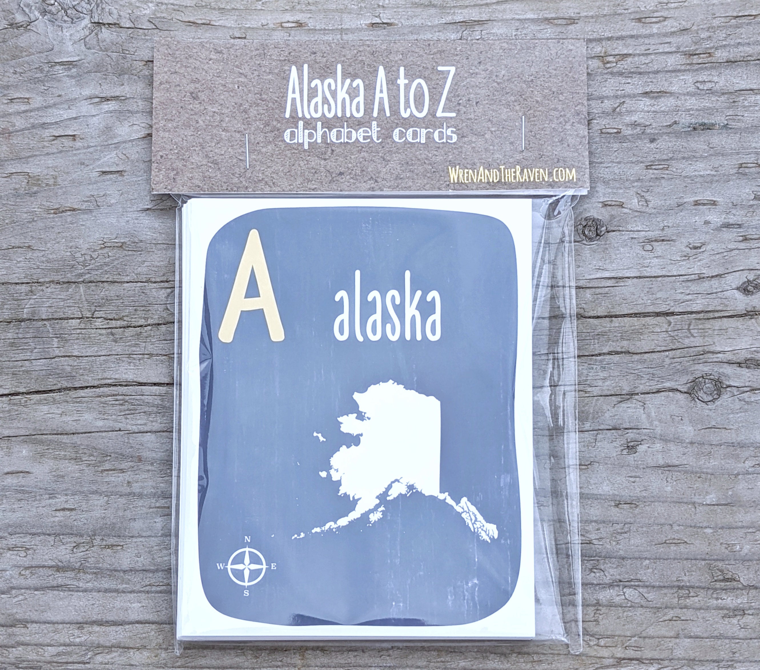 Alaska A to Z Alphabet Cards | Klondike Gift Supply