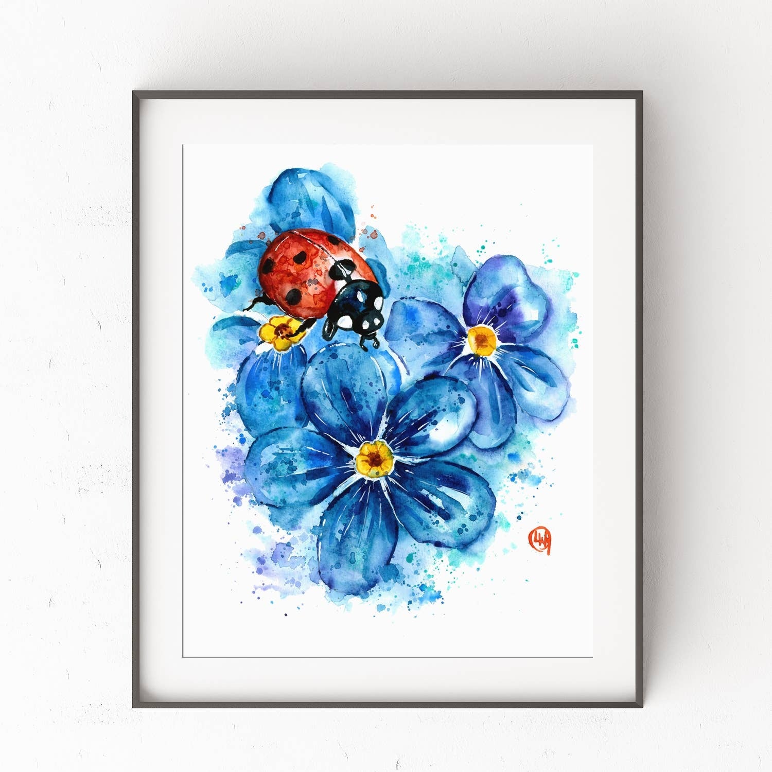 Ladybug Forget Me Not Print | Klondike Gift Supply
