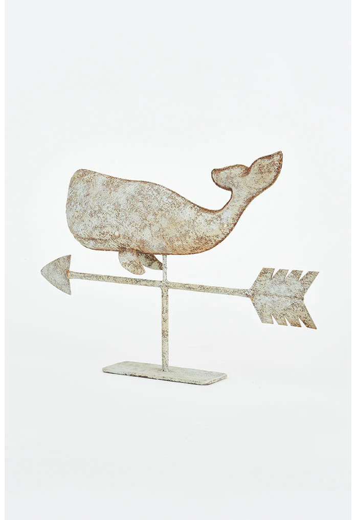 Antiqued Tabletop Whale Weathervane | Klondike Gift Supply